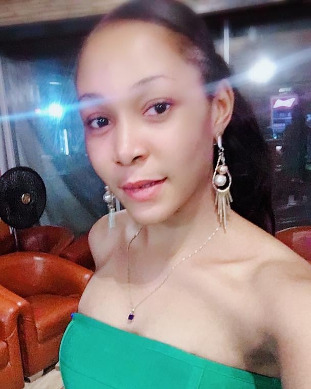 Jennifer Obodo with her brother