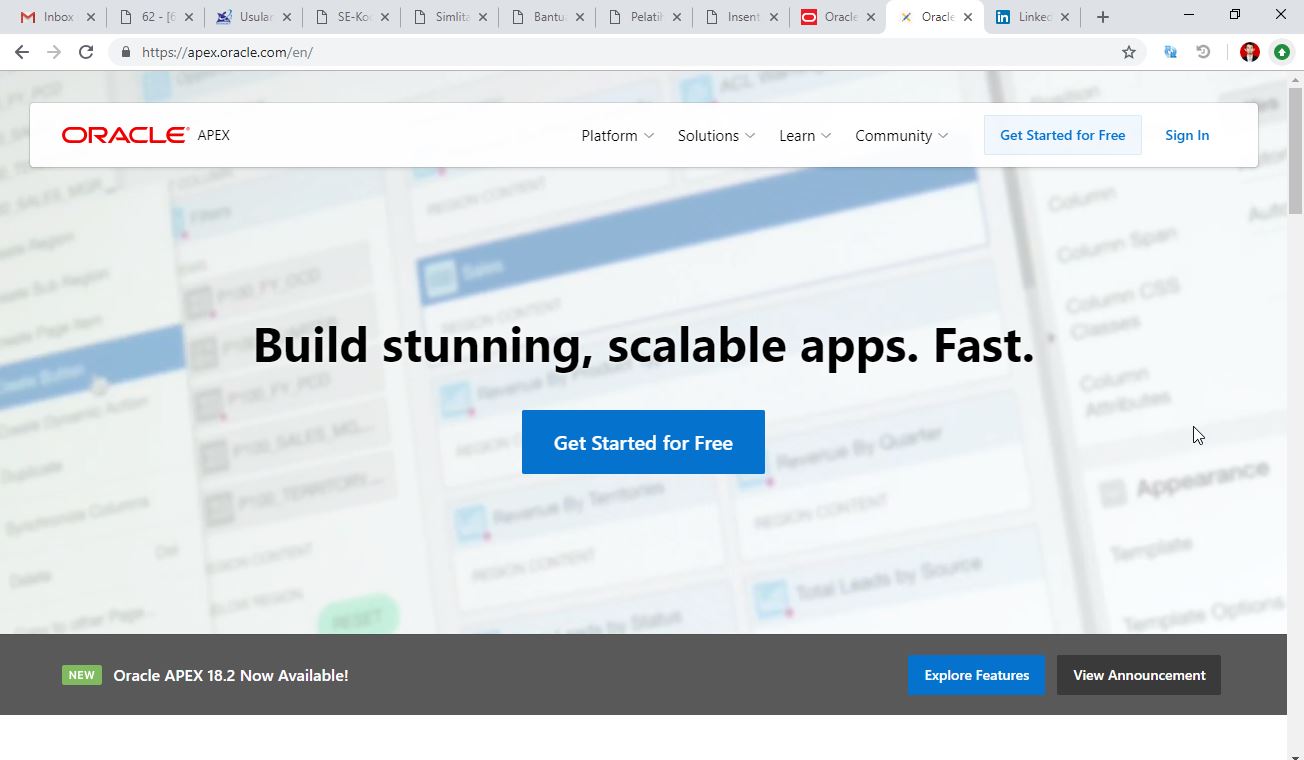 First Step To Learn Oracle Apex Create A Workspace Learning Database By Example