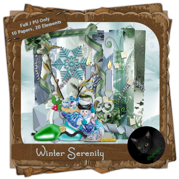 Digicats (and Dogs): Holiday Freebie: Winter Serenity