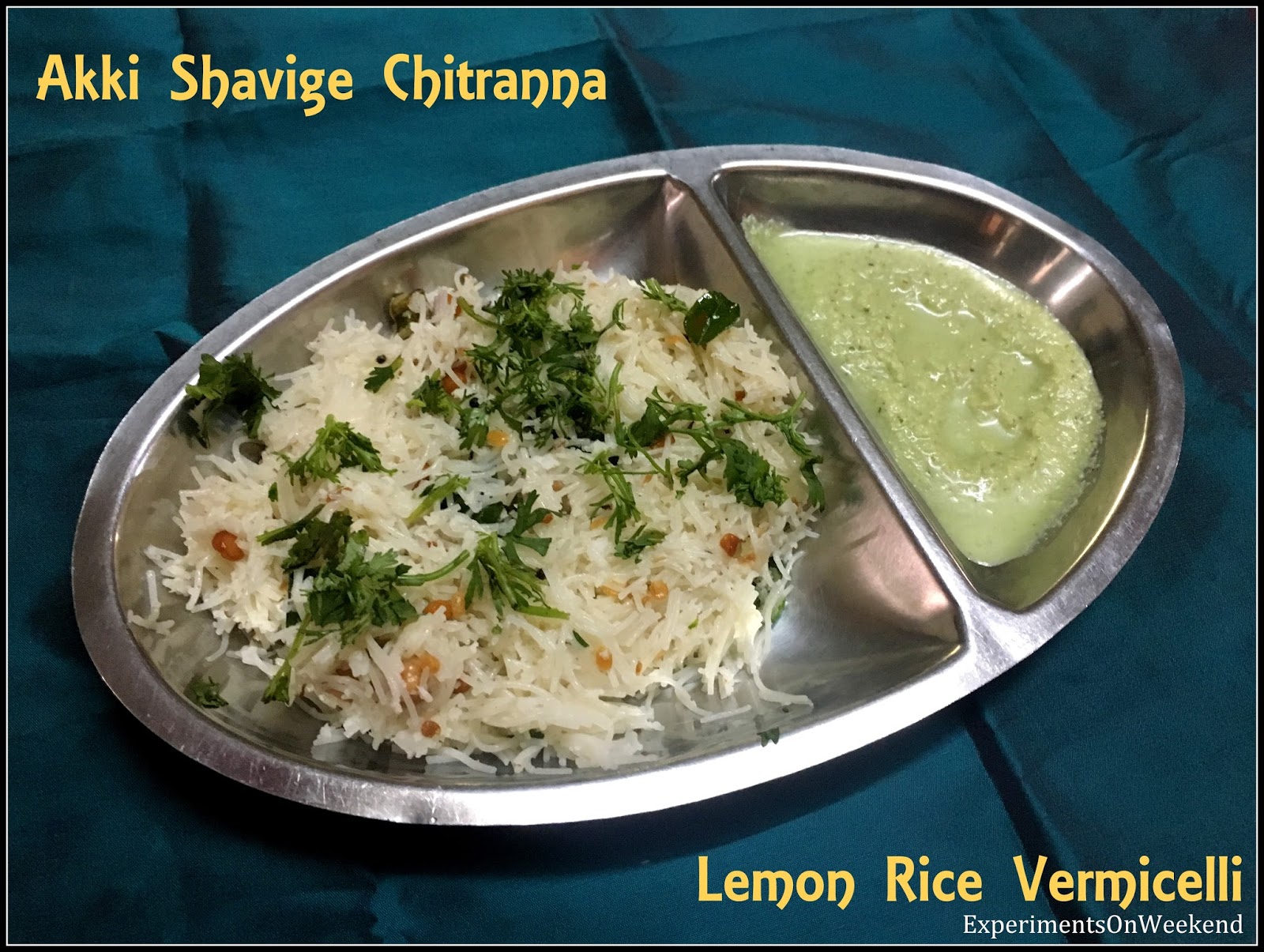 My Food Affairs: Akki Shavige Chitranna / Lemon Flavored Rice Vermicelli