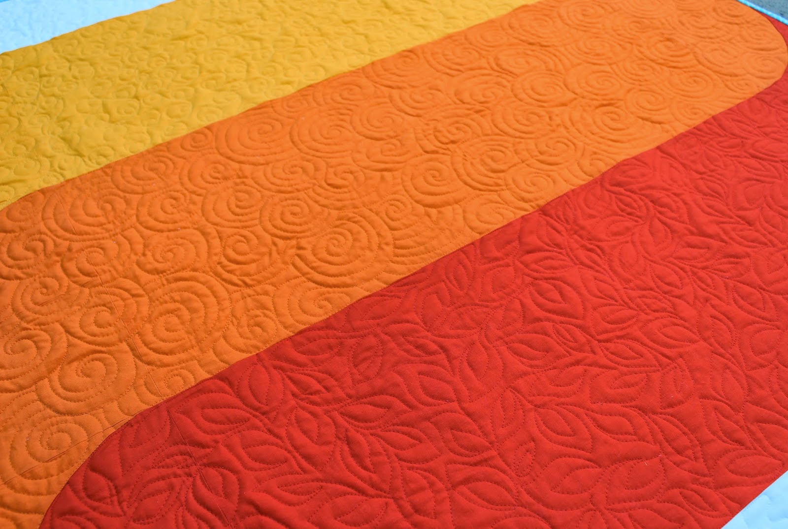Teaginny Designs: Waves Quilt, Sunrise Colorway