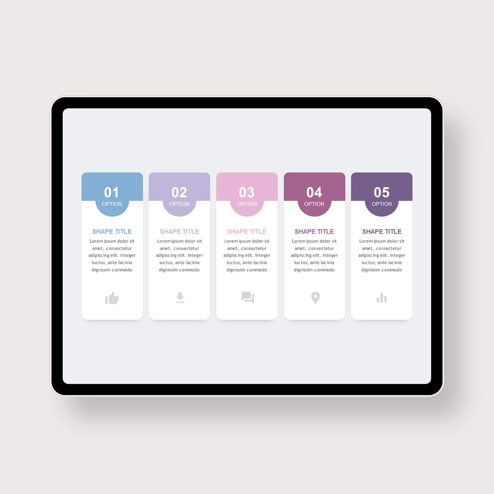 Basic Number Box PowerPoint Templates - PowerPoint Free
