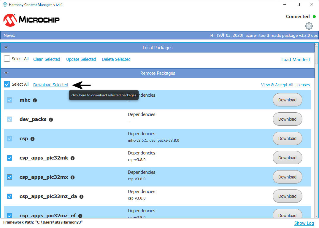 MICROCHIP MPLAB X IDE と MPLAB XC32/32++ Compiler のインストール