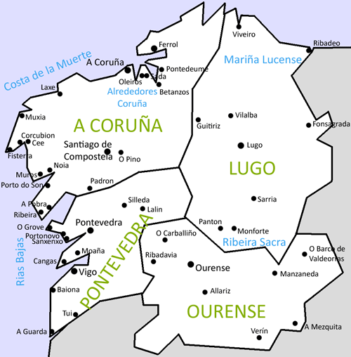 GALICIA MAPA