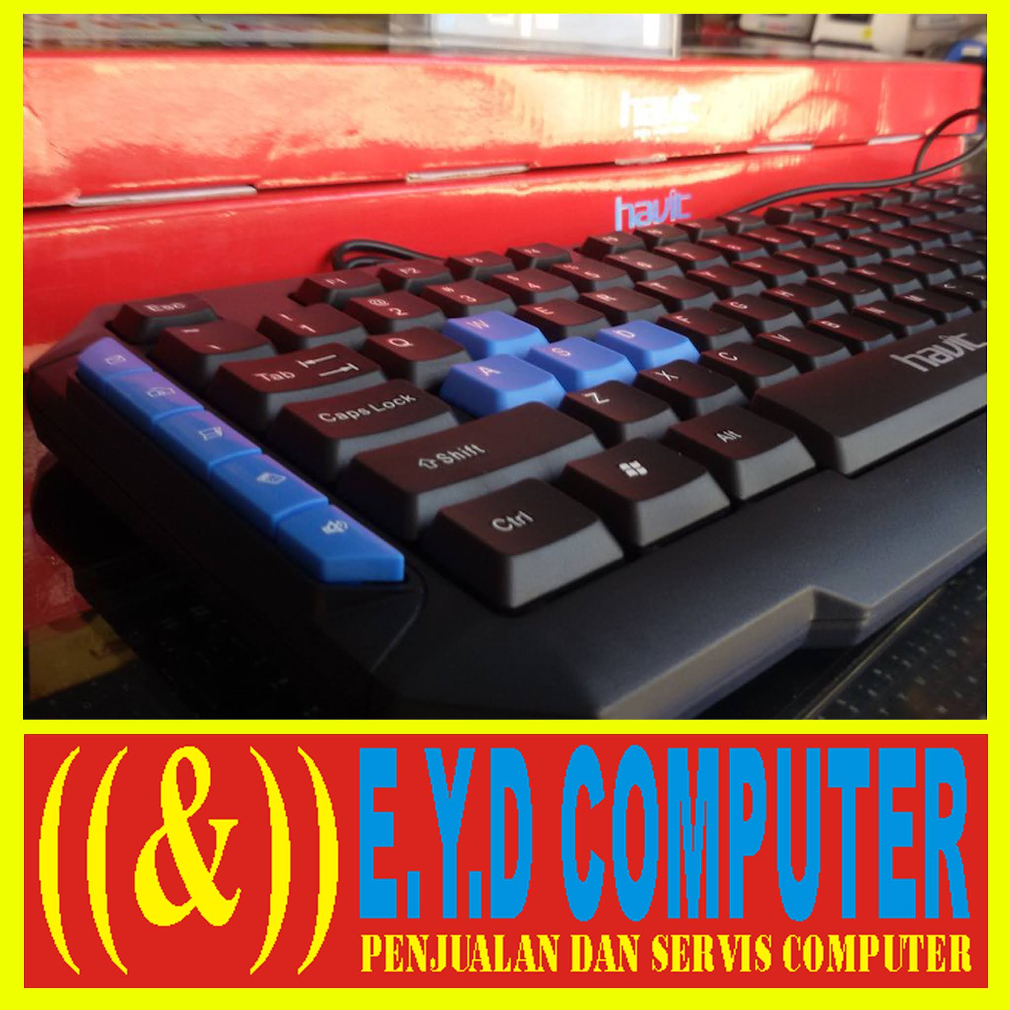 KEYBOARD GAMING MULTIMEDIA USB GAME SUPORT SEMUA PC KOMPUTER LAPTOP ...