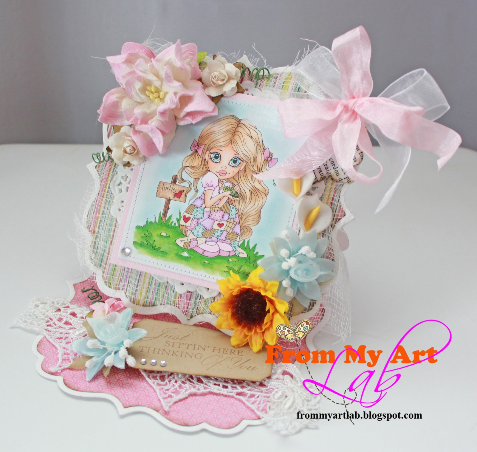 Tutorial: Making a Shaped Easel Card ~ From My Art Lab