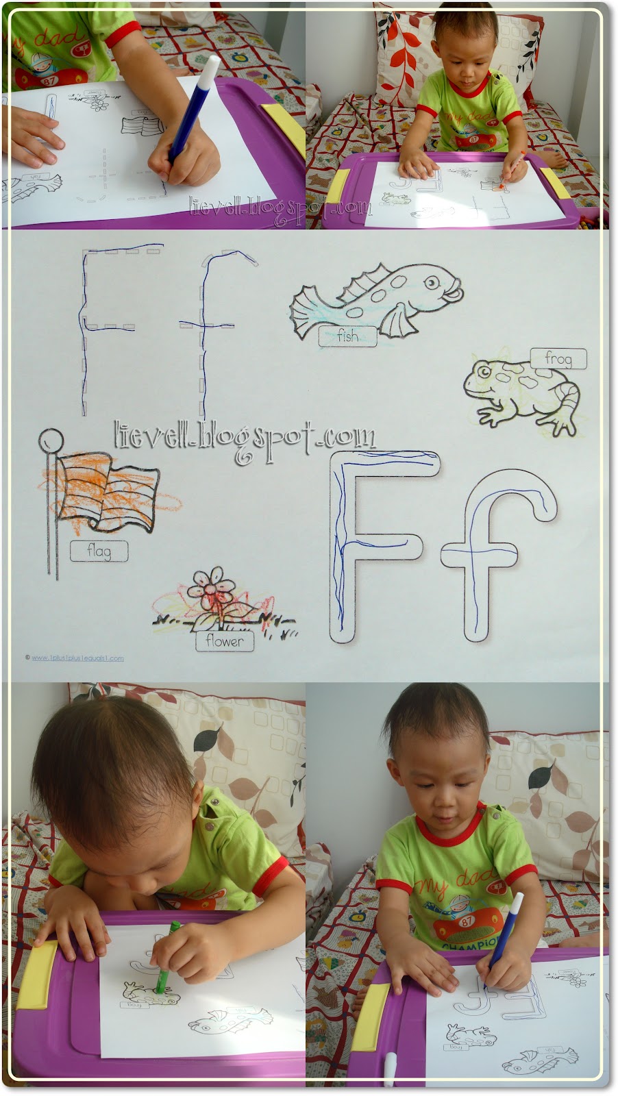 Preschool : Letter F and Frog - Lievell