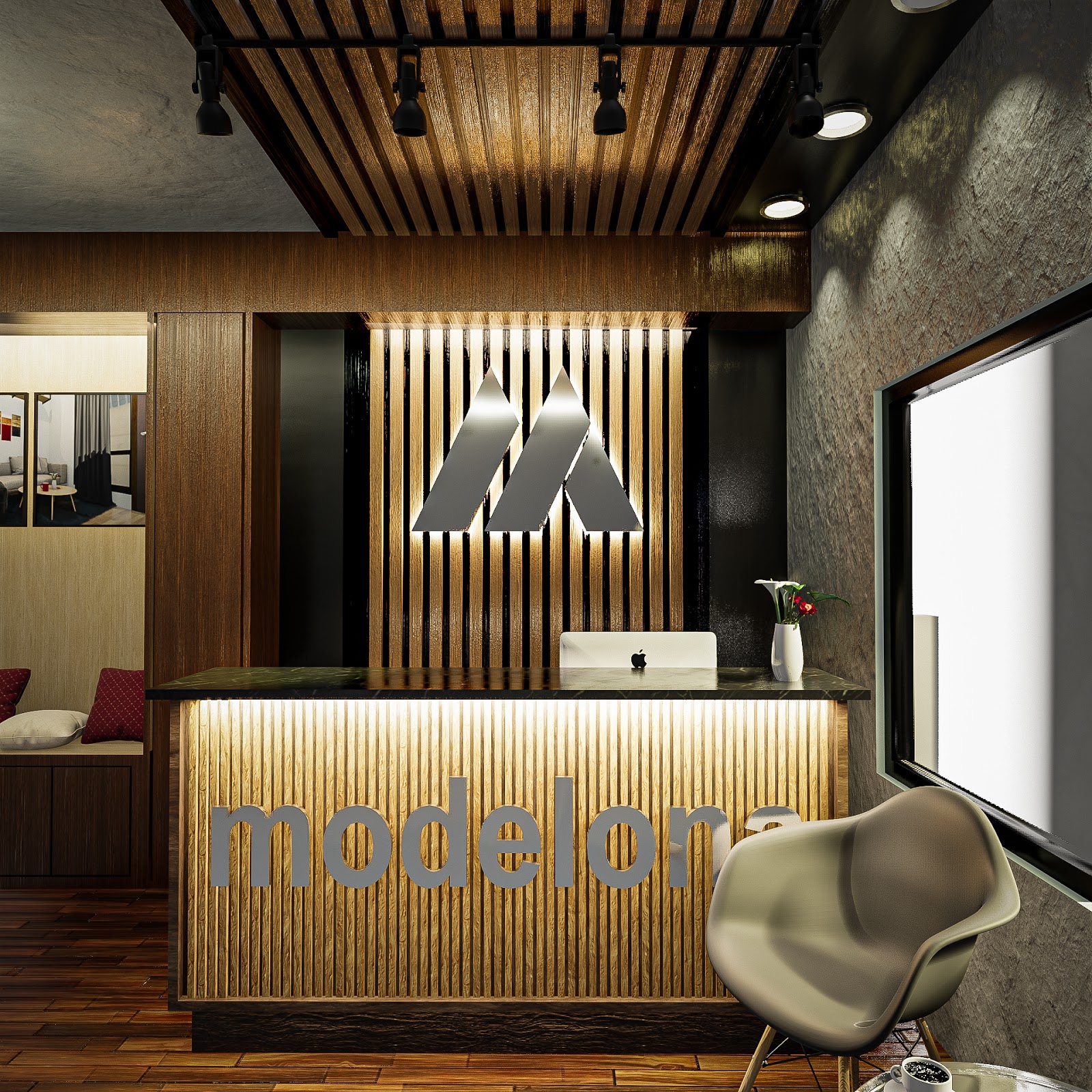 OFFICE DESIGN MODELONA RECEPTIONIST - MY PORTFOLIO