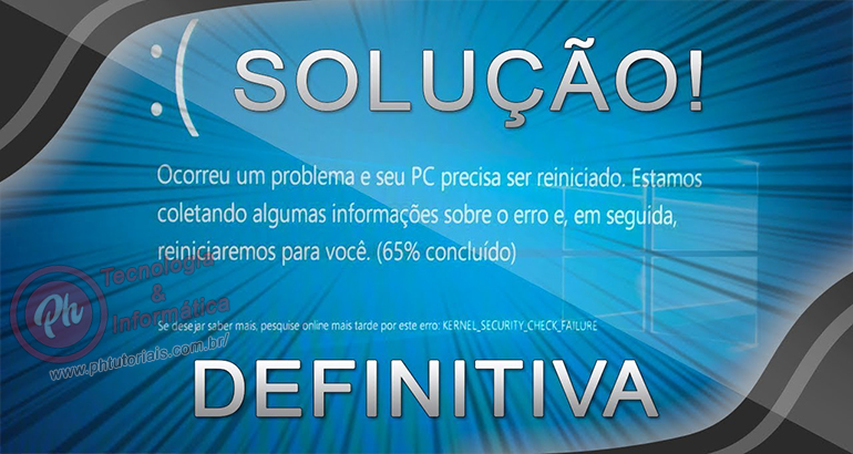 Como corrigir o erro de tela azul no Windows 10 - PH Tutoriais