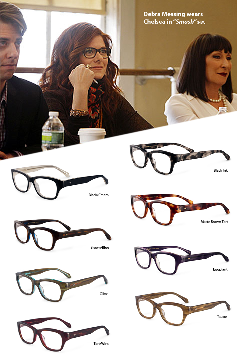 Sama Eyewear Debra Messing Wearing Chelsea In The Show Smash
