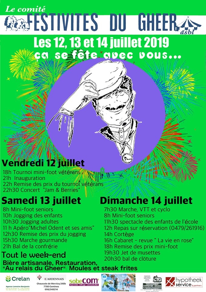 Agenda: 61èmes FESTIVITÉS DU GHEER