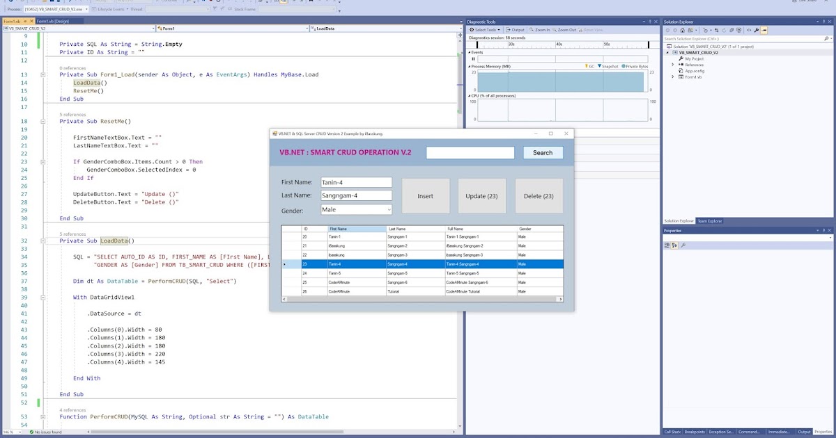 Visual Basic .NET and C# Tutorial with Source Code