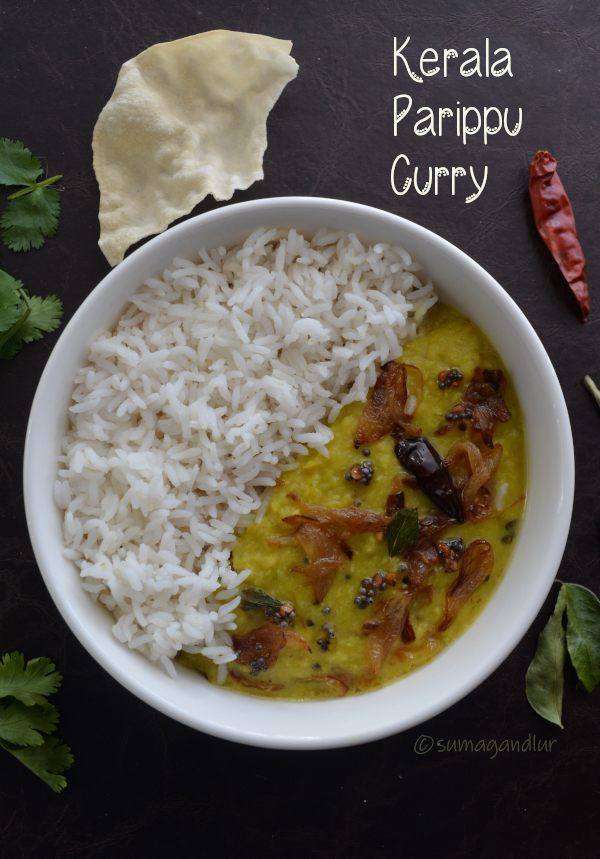 Veggie Platter: Kerala Cuisine ~ Parippu Curry