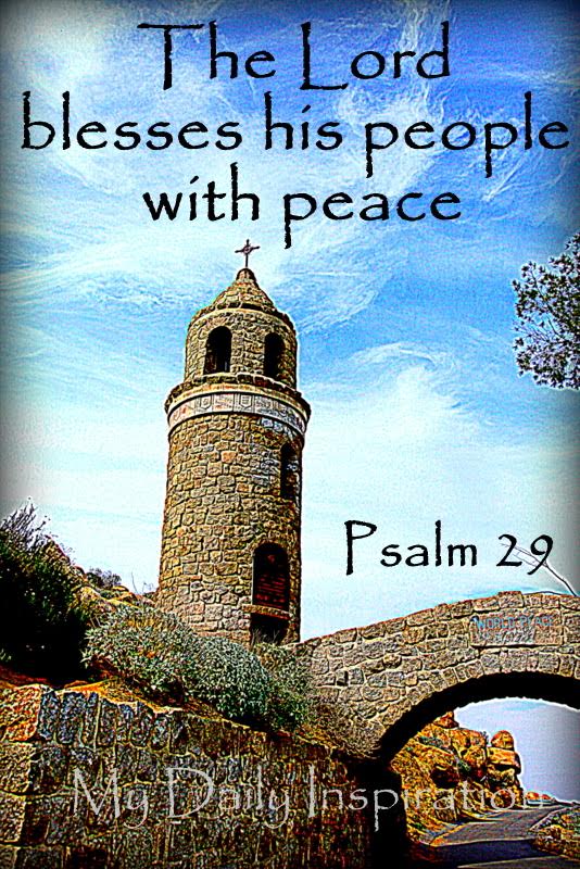 The Lord blesses his people with peace