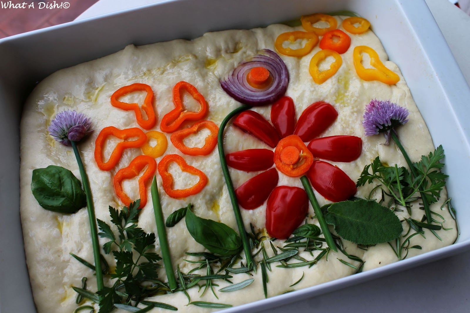 What A Dish!: Focaccia Bread Art