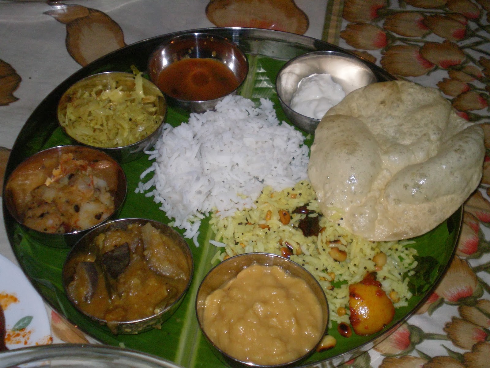 Foodie Delights Bangalore - Life n Spice: South Indian Thali Meals ...