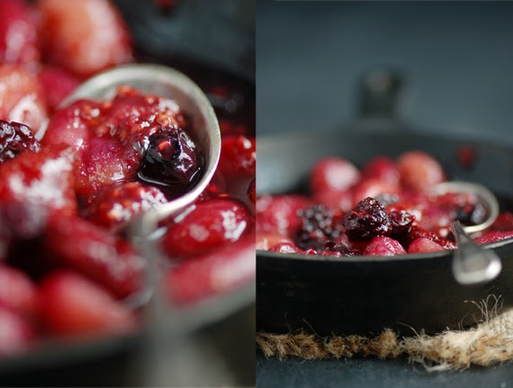 Gnocchis confits aux fruits rouges et sirop d'érable