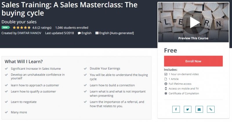 [100% Free] Sales Training: A Sales Masterclass: The buying cycle ...