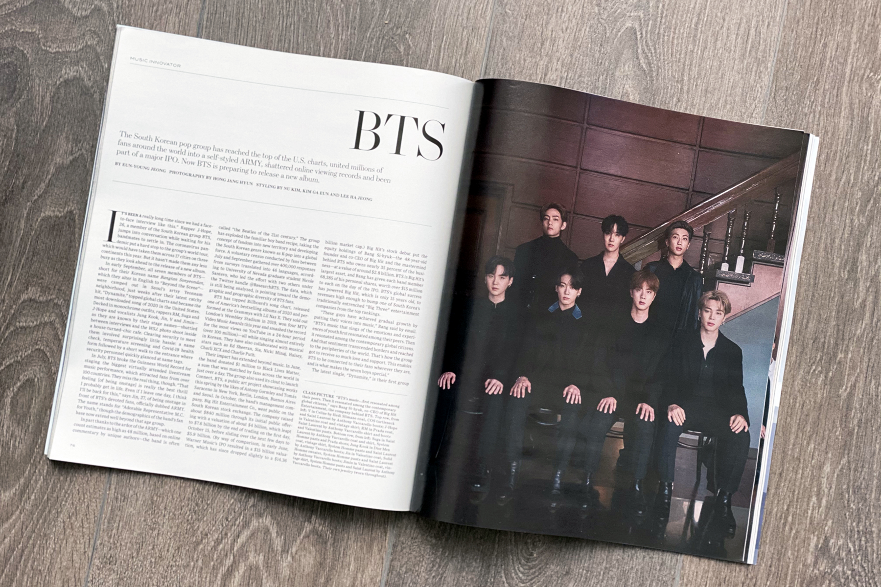 BTS for WSJ. Magazine : November 2020 — The Innovators Issue | CIRCUITS ...