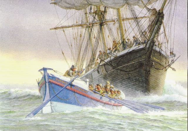 Bill's Log: Lifeboat Rescue – A Painting by Mark Myers