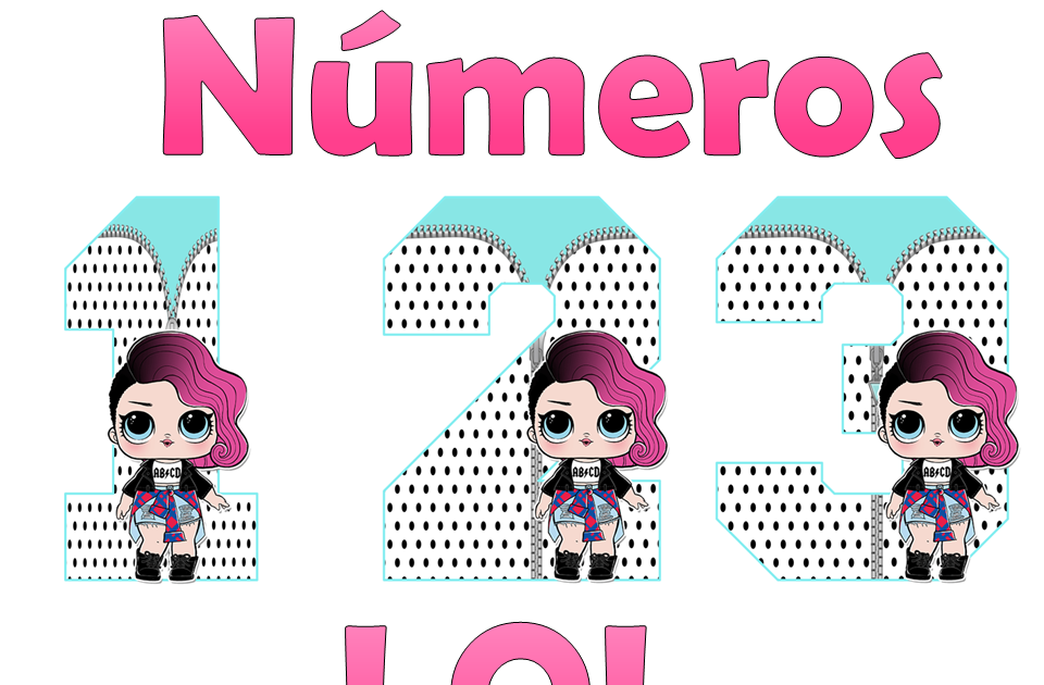 Kits imprimibles gratis : Números LOL para imprimir
