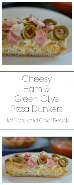 Cheesy Ham and Green Olive Pizza Dunkers Recipe