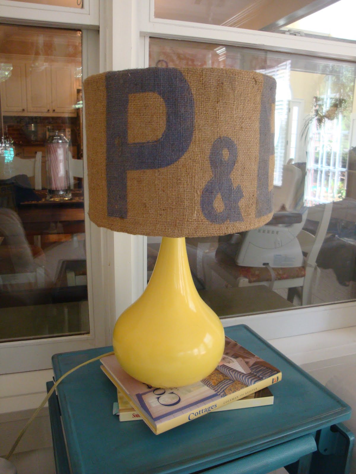 A Little Piece of Heaven: Another Potato Sack Lamp Makeover