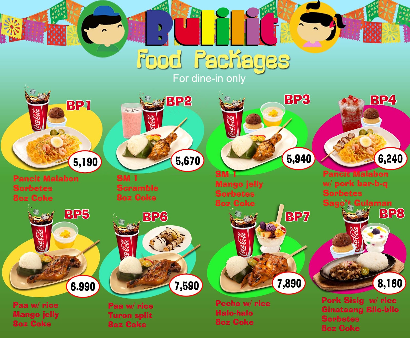jrc update: mang inasal bulilit party packages