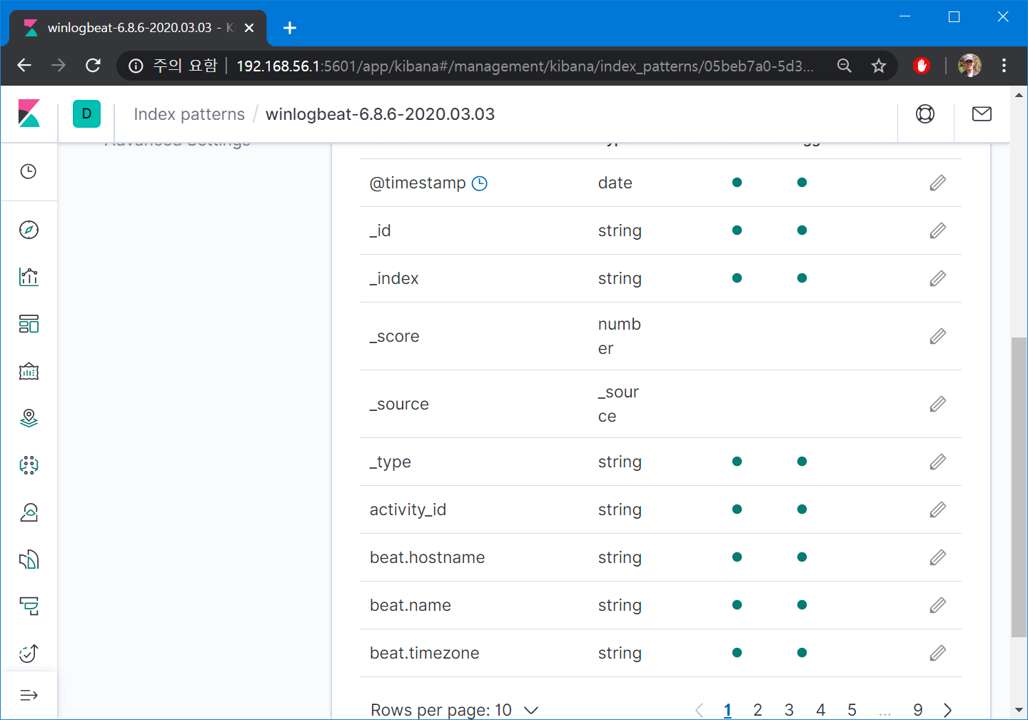 케세라세라: Winlogbeat 버전 6과 7의 필드 매핑