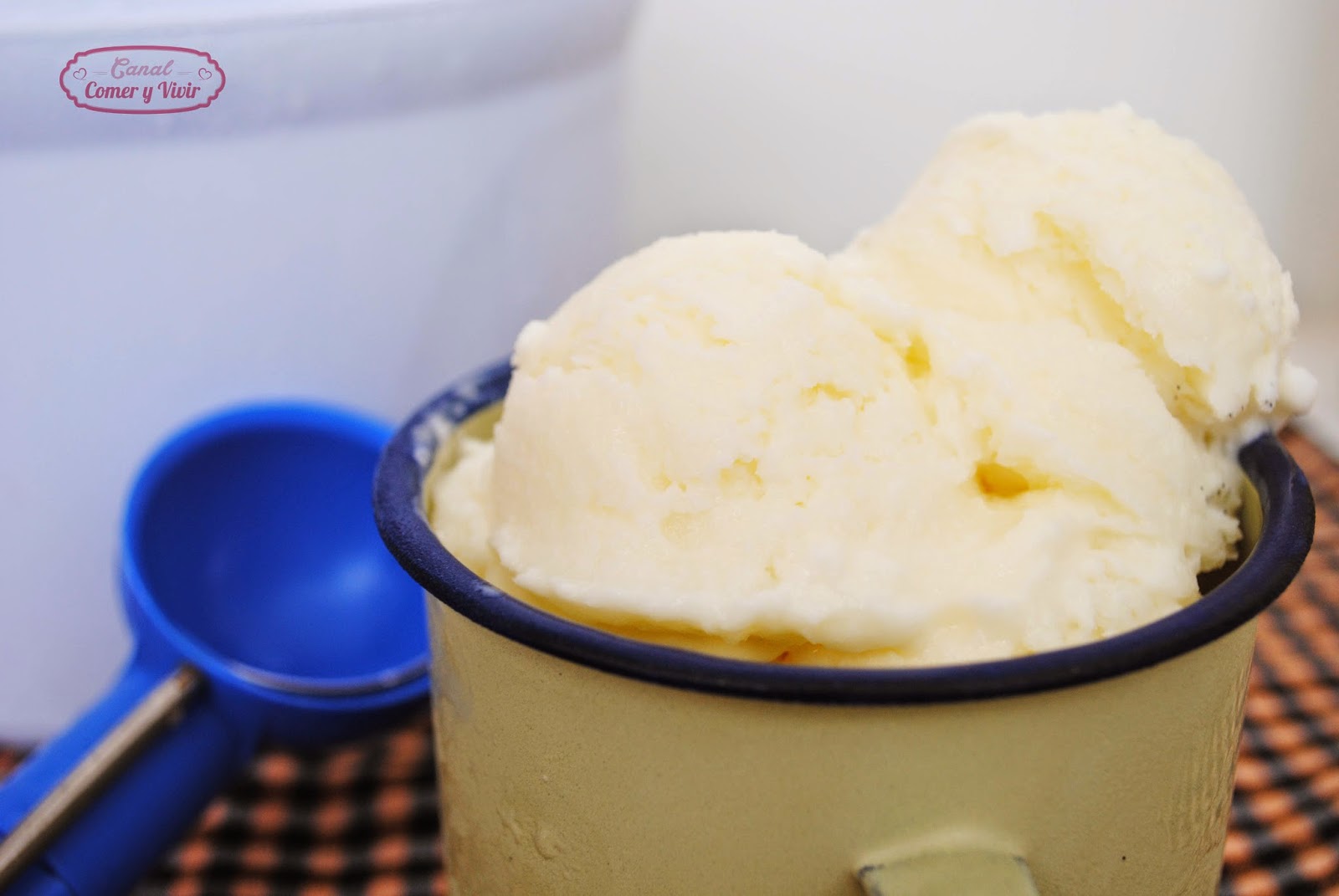 Comer y Vivir Bien: Helado italiano de nata (Gelato alla panna)