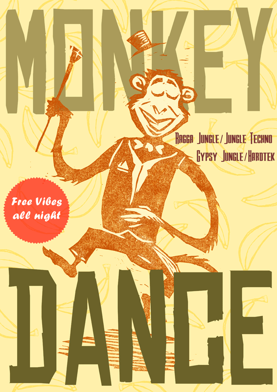 Rob Catterall Illustration: Monkey Dance