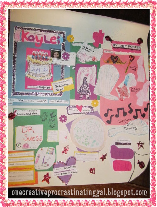 Consider Me Inspired : My daughters All About Me school Project