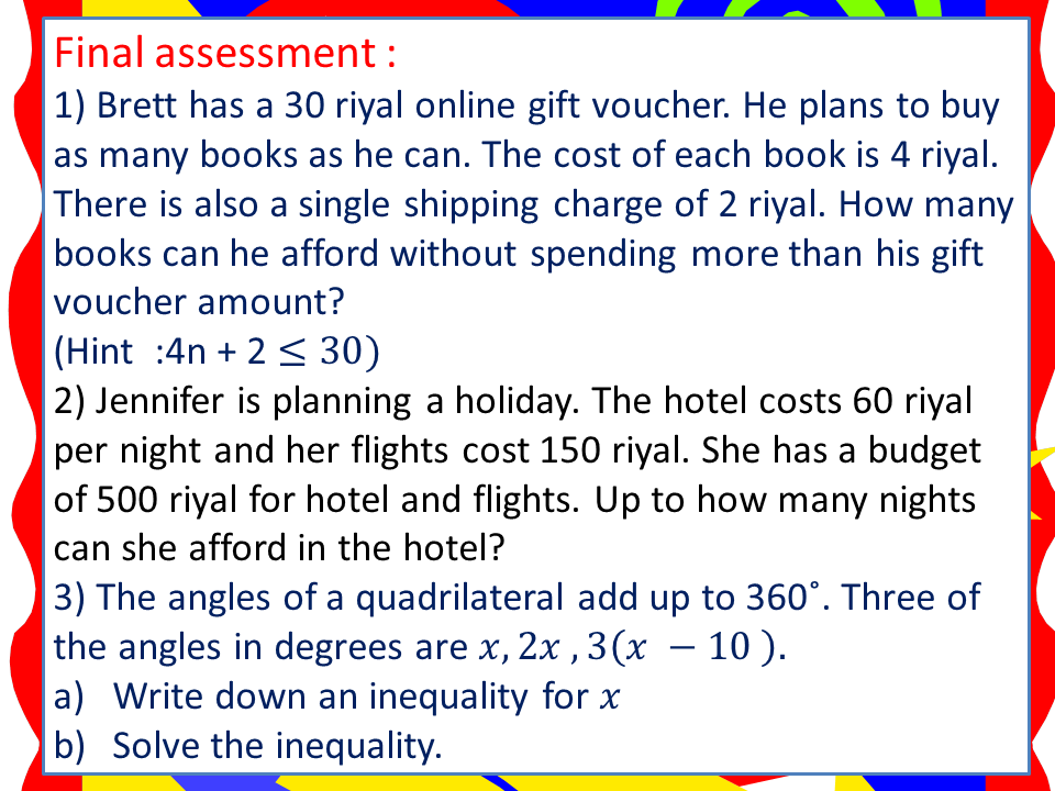 Math 8: DISTANCE LEARNING