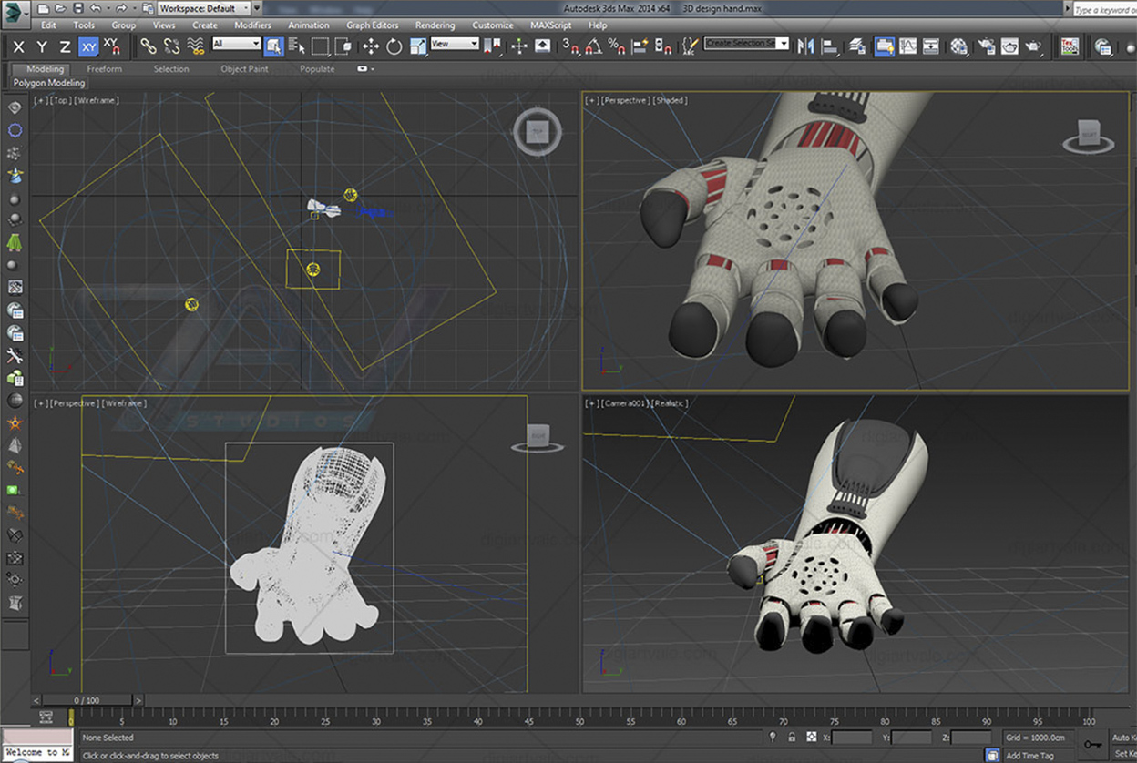 Robot Hand Lable Design