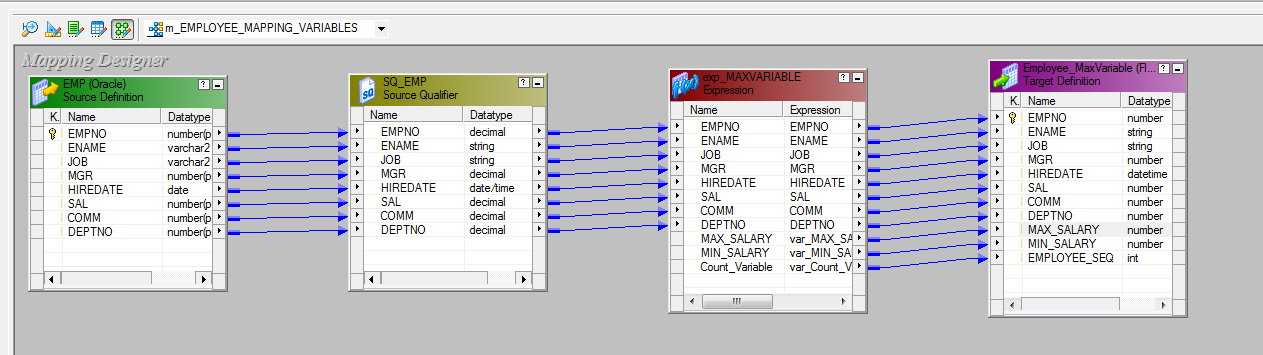 1 First Drag And Drop Sourcetarget Definition Intomapping Designer Workspace