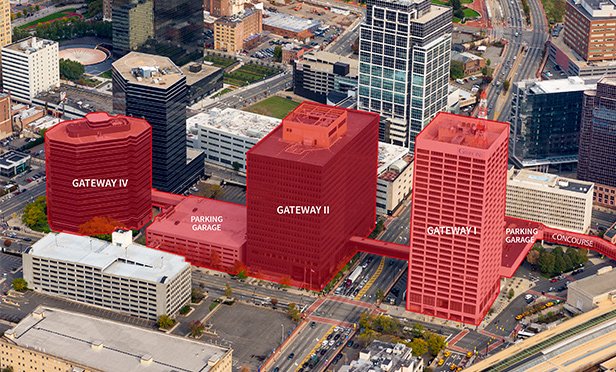 Newark N.J. 1970s: Newark's 2 Gateway Center