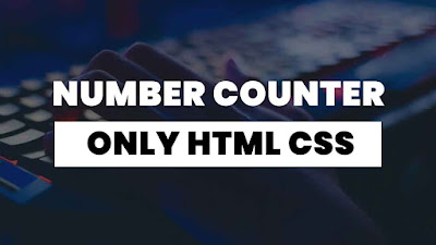 Pure css Number Counter | CSS Animation | No Javascript