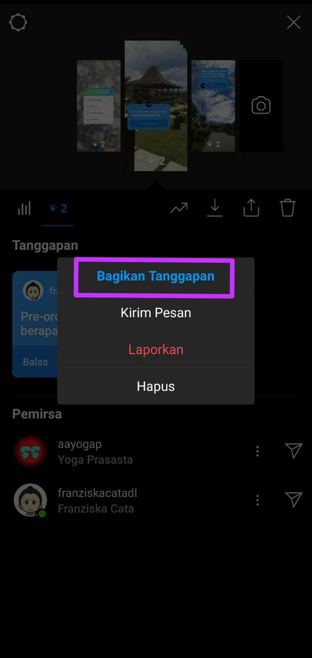Kuis di Instagram - SINAUSE.ID