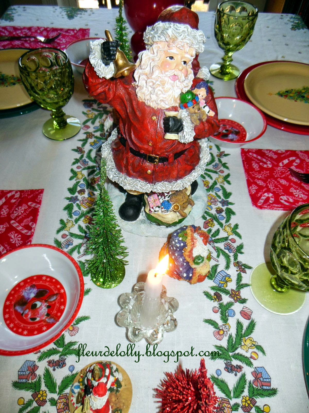 Fleur de Lolly: Santa & Christmas Trees Table