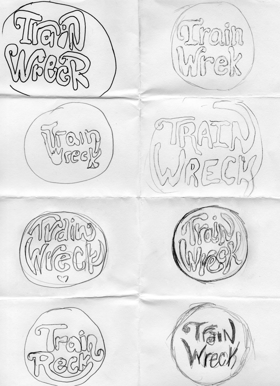 harvill.: Train Wreck Logo Exploration