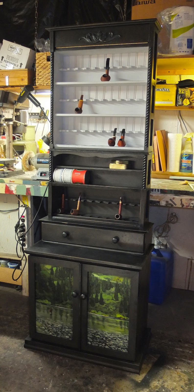 Two Cousins Pipe Rack Blog: Another Large Pipe Cabinet