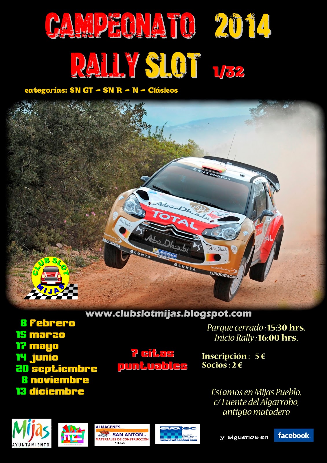 Slot Adictos - Ultima prueba campeonato RALLY - CLUB SLOT MIJAS ...