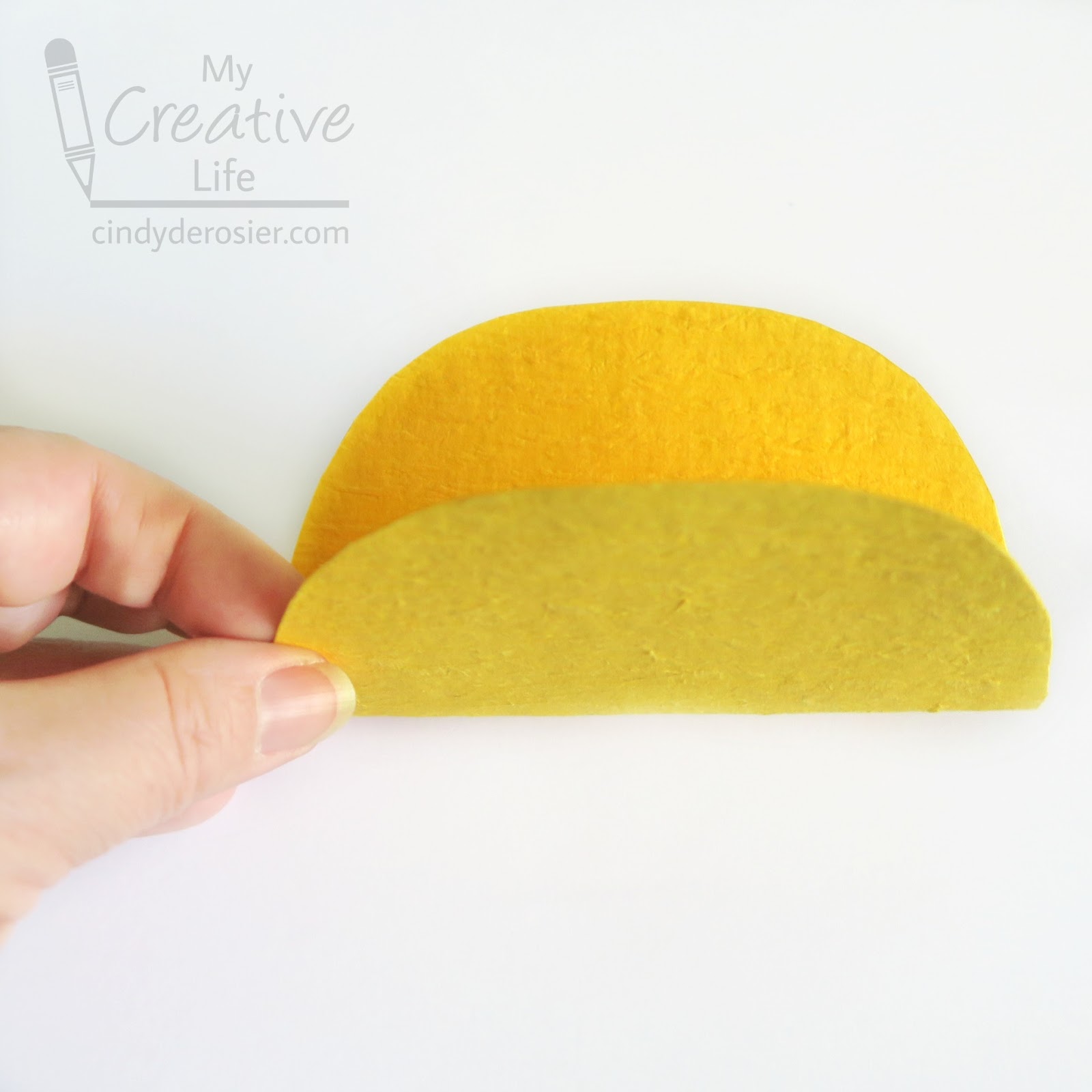 Cindy deRosier: My Creative Life: Taco Tuesday: Paper Taco Craft