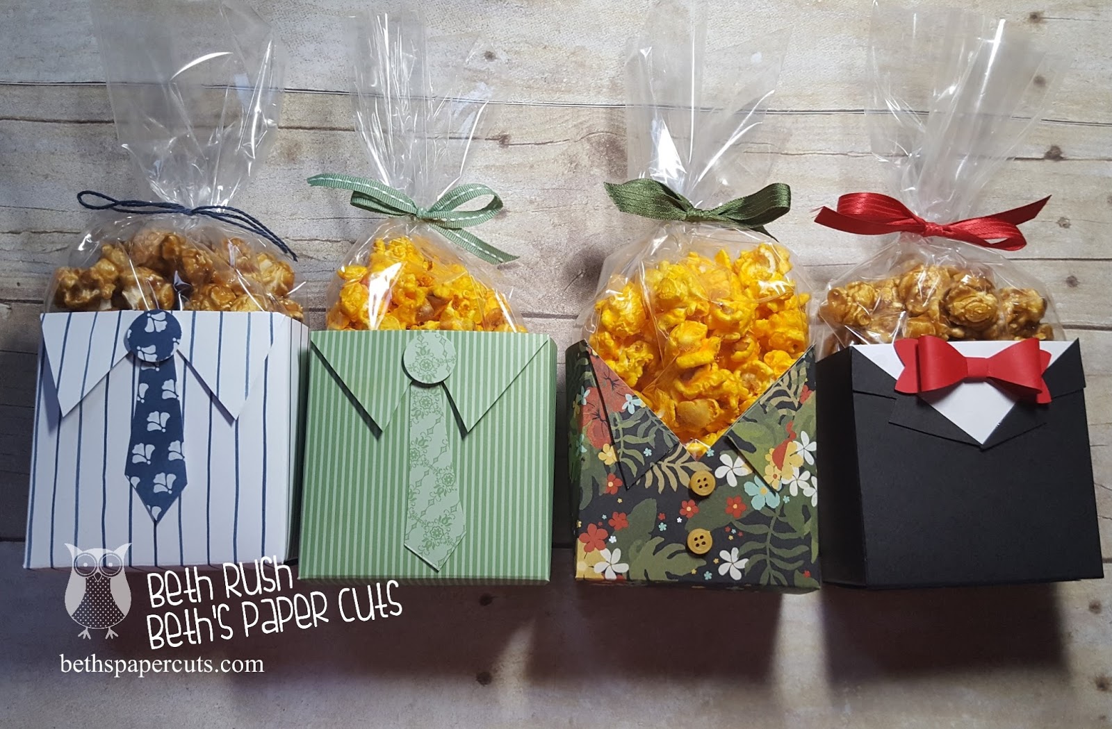 Beth's Paper Cuts: Father's Day Pop Corn Favors