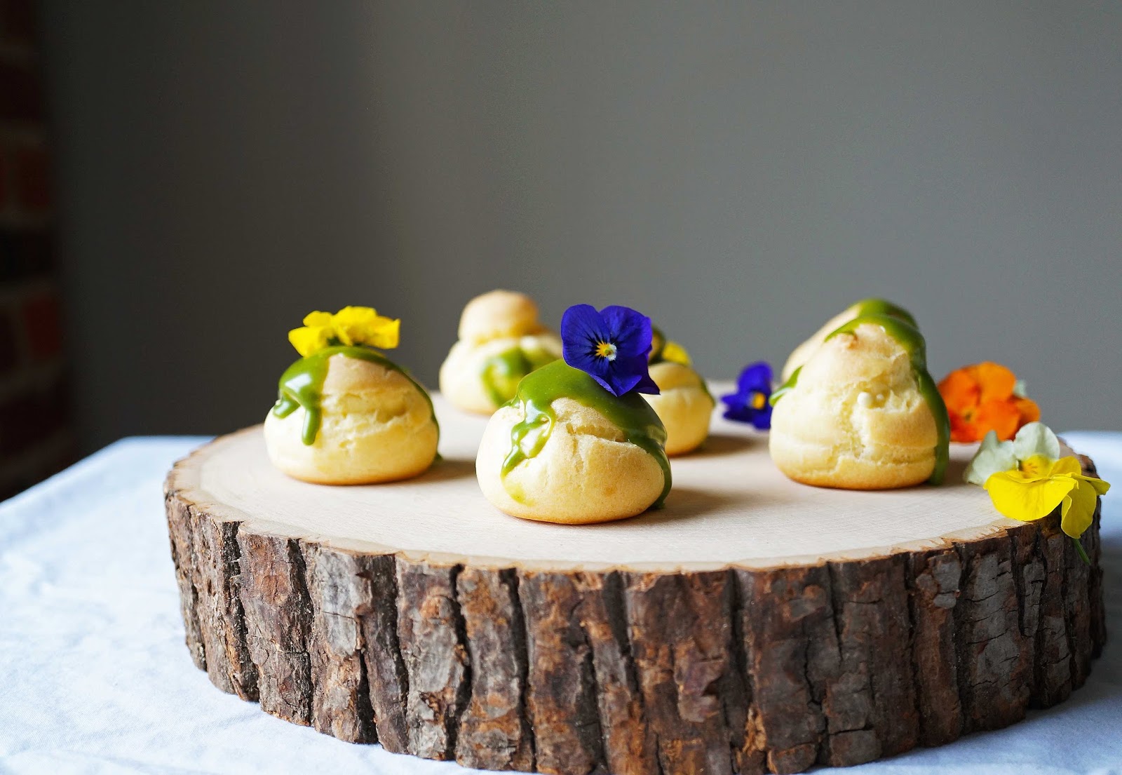 Miss Hangrypants: Lemon Curd Creme Puffs with Matcha White Chocolate ...