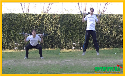 Sentadilla/squat con salto [Ejercicios Fitness] ~ Optifutura