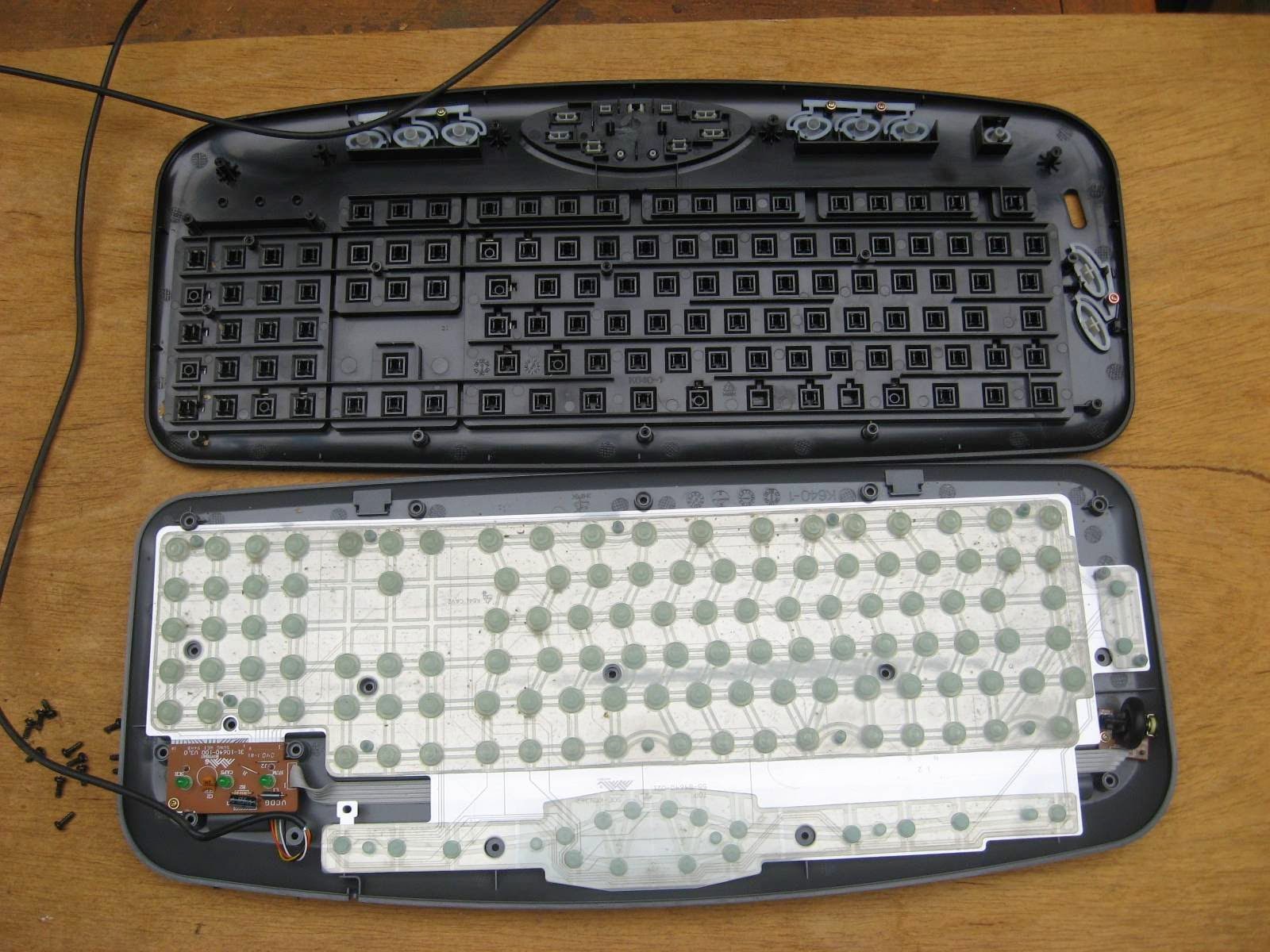 Mantenimiento del Equipo Basico: Partes del teclado