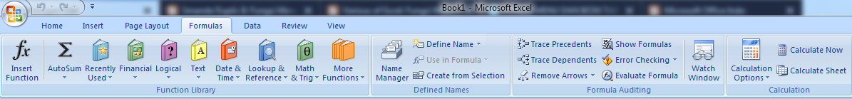 Fungsi Menu Formulas di Microsoft Excel - Blogger Toraja