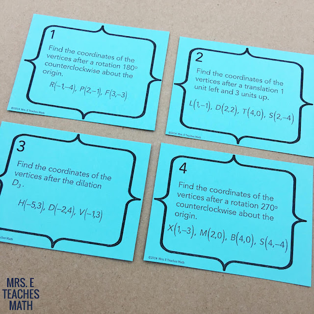 15 Ideas for Teaching Geometric Transformations | Mrs. E Teaches Math