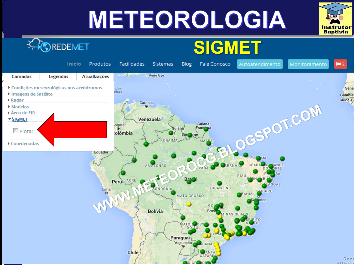 MeteoroCG: COMO ACESSAR CÓDIGO SIGMET - REDEMET